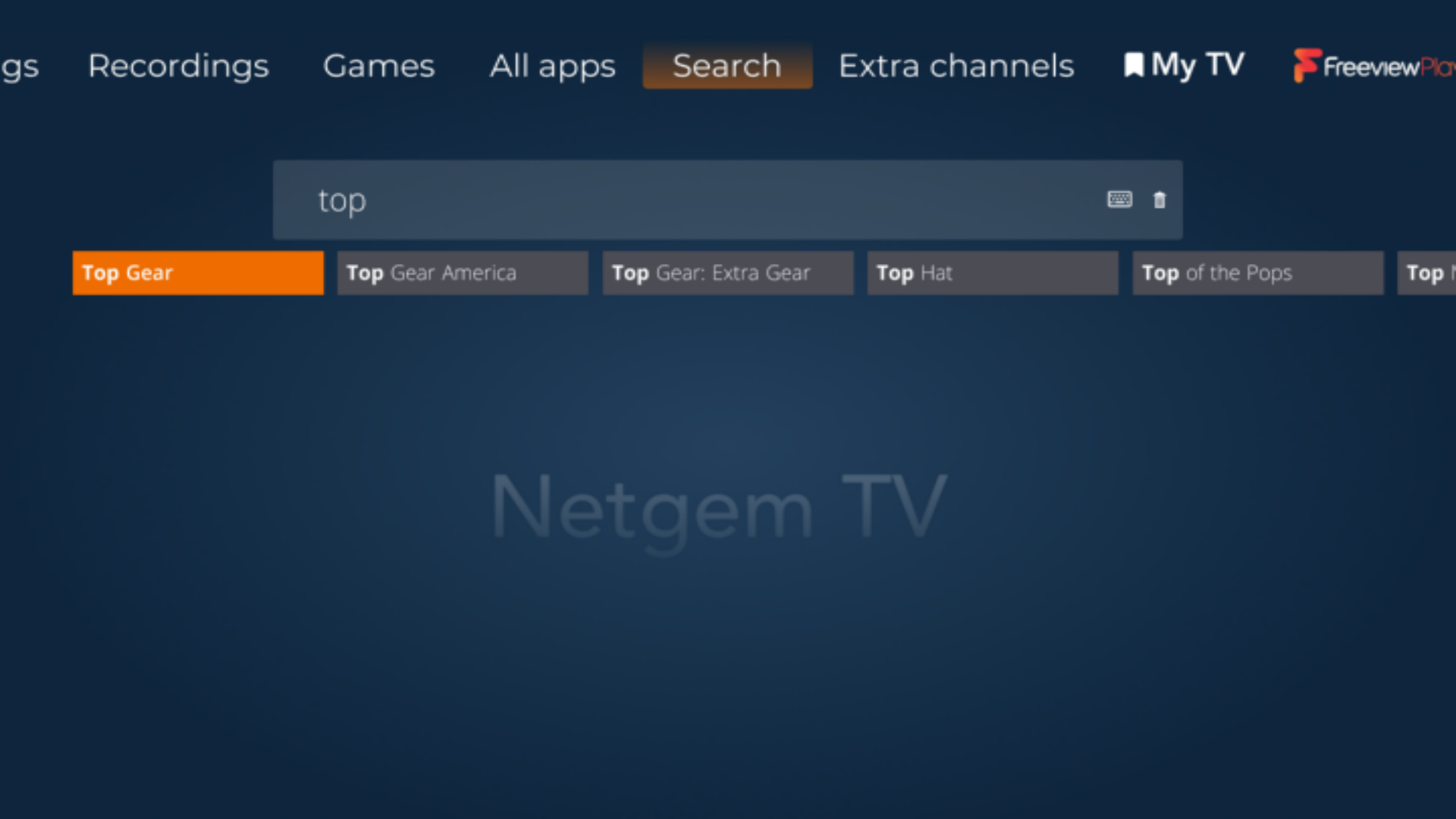 How do I search on my Netgem TV service? – Netgem Support