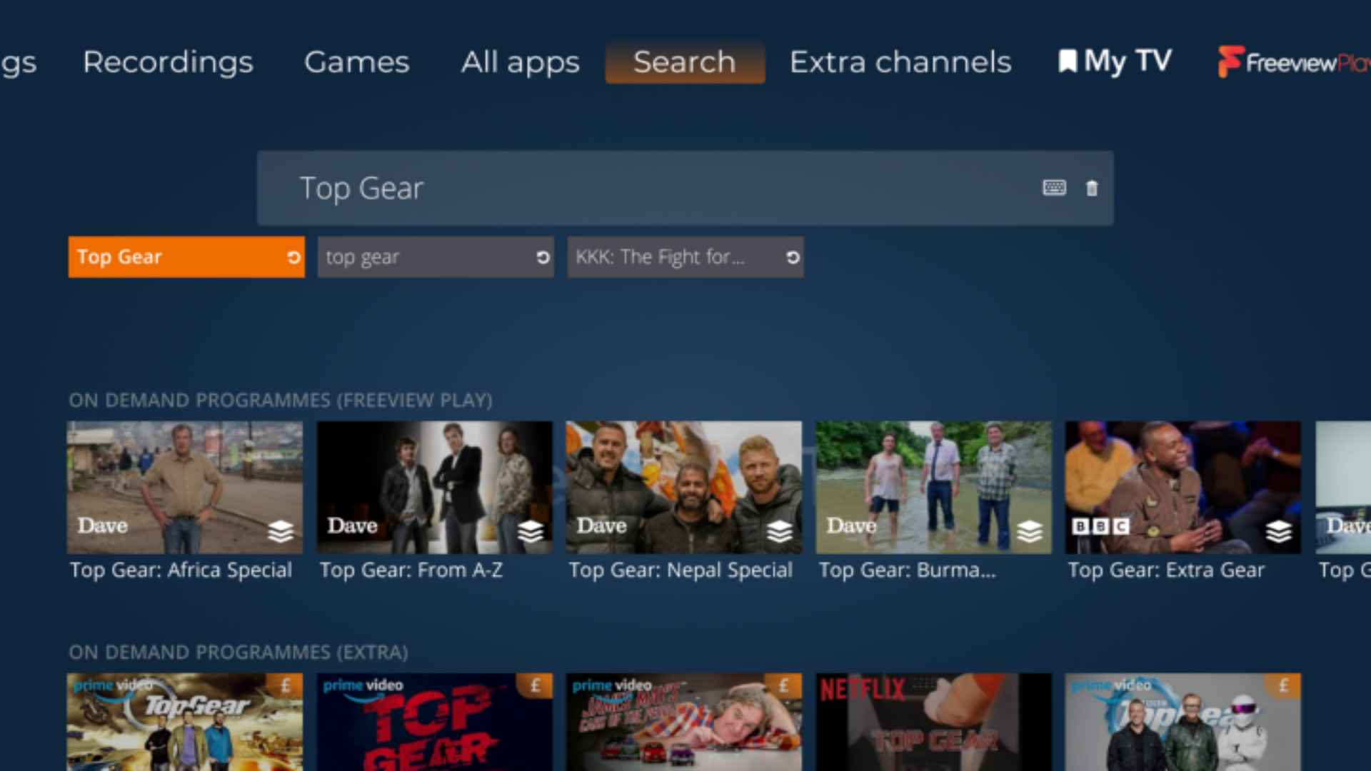 How do I search on my Netgem TV service? – Netgem Support
